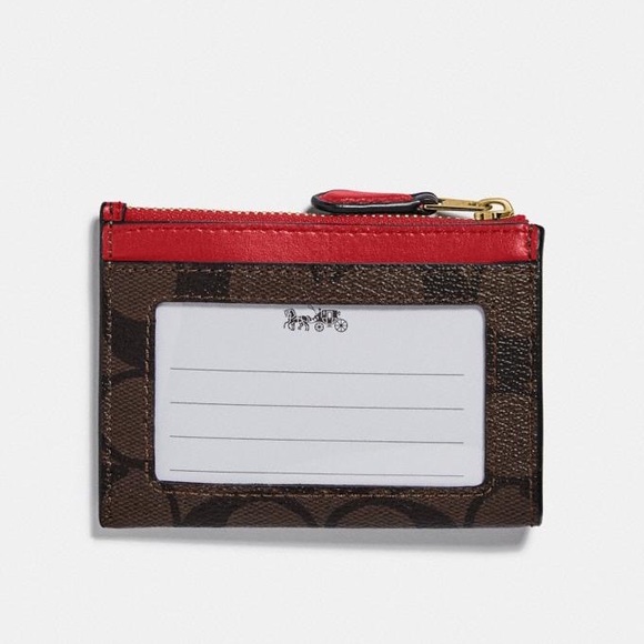 Coach | Bags | Coach Mini Skinny Id Case In Signature Canvas | Poshmark
